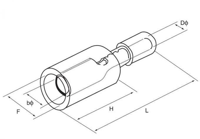 Insulated Receptacle Electrical Connector Terminal Pre Insulated Joint ...
