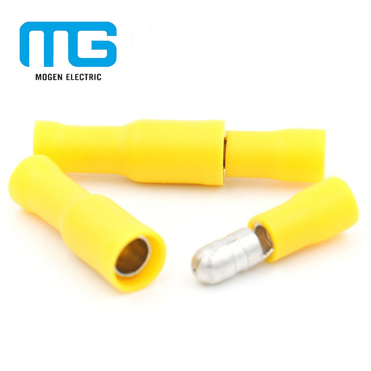Yellow Color Wire Crimp Connectors Splice Wire Terminals Bullet Connector