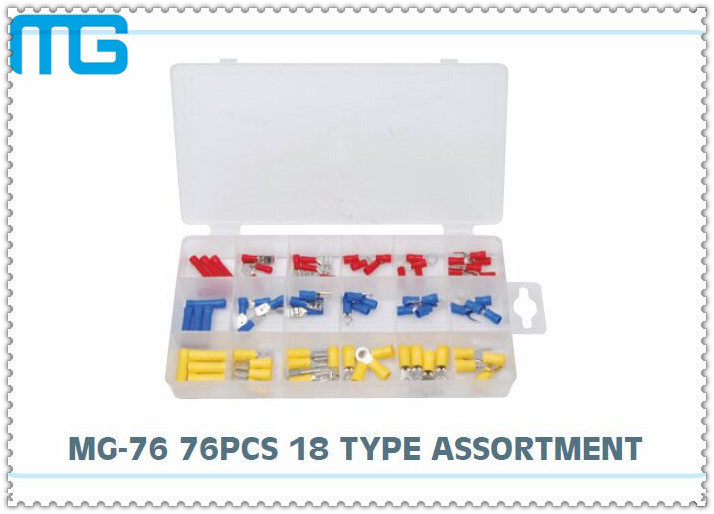 MG - 76 76 Pcs Terminal Assortment Kit RV SV FDD Quick Disconects 18 Types