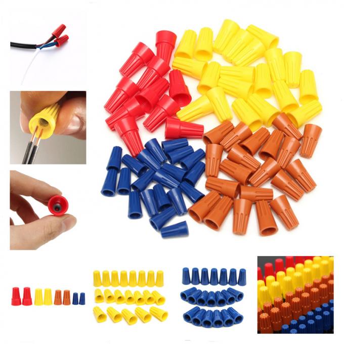 Steel Terminal Body Insulated Wire Connectors Plastic Wire Nuts Screw Type